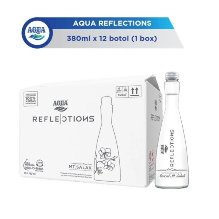 Aqua Reflections STILL botol beling kaca 380ml 1 DUS Aqua Reflection m